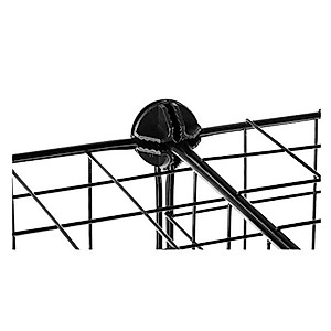 Only Hangers Set of 8 Black Wire Cube Plastic Connectors