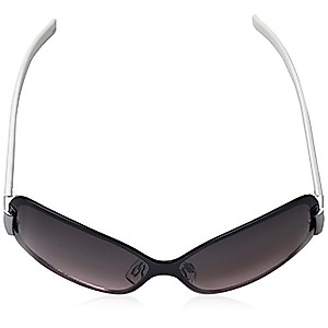 Circus NY by Sam Edelman Women's CC201 Metal Shield Rectangular Sunglasses with UV400 Protection - Trendy Gifts for Her, 132mm