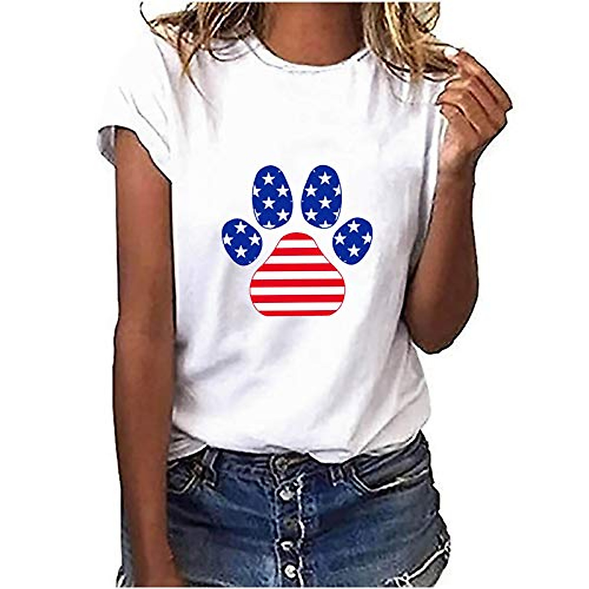 Shirts for Women Casual XL Womens Tops for Date Night Women Causal Shirts Ladies Blouse Pullover Fashion T Shirt White