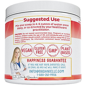 Doctor Danielle Gut Assist - Leaky Gut Repair Supplement Powder - Glutamine, Arabinogalactan, Licorice Root - Supports IBS, Heartburn, Bloating, Gas, Constipation, SIBO from, Berry Flavor