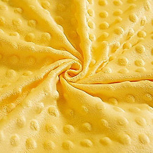 QSTEHEML Baby Blankets Super Soft for Boys, Minky Lightweight Blanket with Double Layer Unisex Newborn Personalized Travel Blanket for Toddler Nursery，Yellow Bee, 30X40 Inches