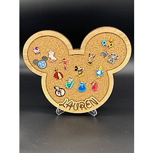 Personalized Pin Holder/Trading Pin Display/Cork Board/Home Decor (12", Minnie)