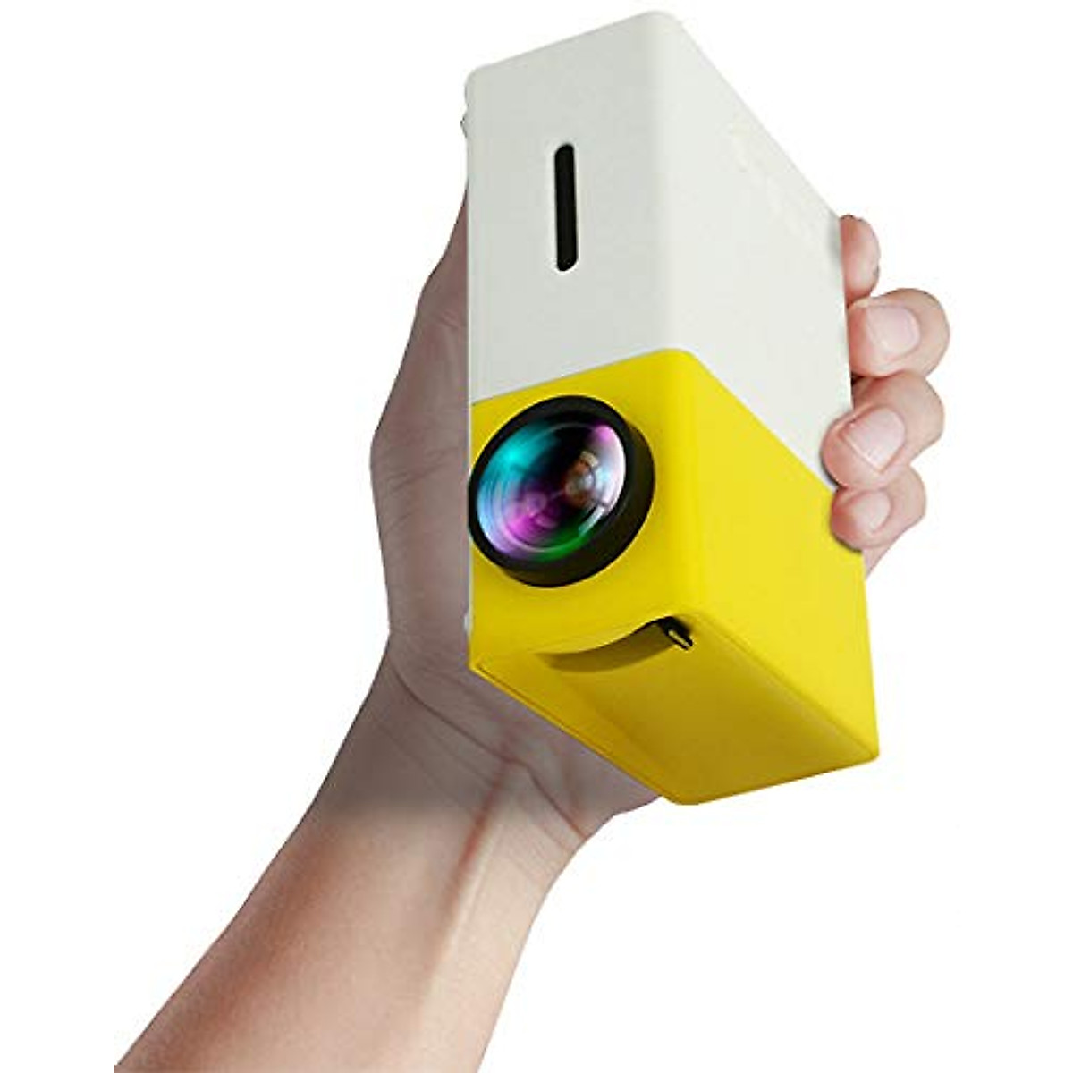 Mini Projector,1080P Full HD LED Video Projector Home Theater Beamer,Indoor&Outdoor Portable Projector,Ideal for Living Room /Bedroom/Camping/Travel/Party