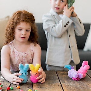 Animal Adventure | Peeps | 4” Collectible Palm Pet Bunny Plush | Pink Yellow Ombre