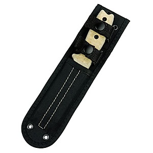 Ontario Knife Company 8665 Rat-3 Plain Edge with Black Nylon Sheath, Black/Tan, One Size