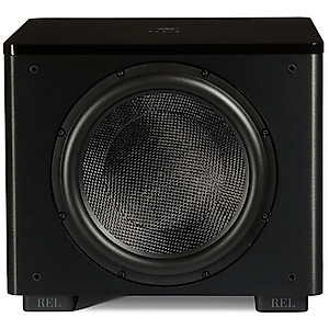 REL Acoustics HT/1510 Predator Subwoofer, HT-Air Wireless Compatible, Black Vinyl