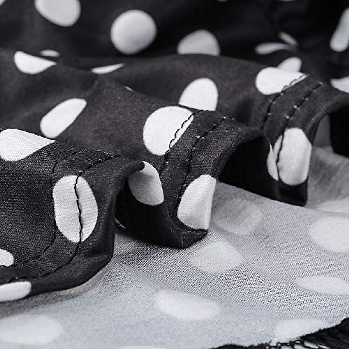 Kanhan Fashion Women Long Sleeve Floral Boho Print Slim Long Maxi Dress High Waist Casual Dress (M, Black)