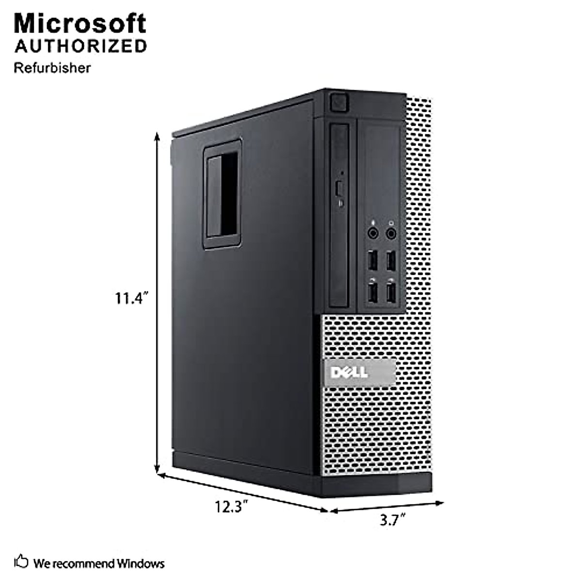 Dell Optiplex 9020 SFF Computer Desktop PC, Intel Core i5 Processor, 16 GB Ram, 2 TB Hard Drive, WiFi, Bluetooth 4.0, DVD-RW 1 inch LCD Monitor, Windows 10 Pro (Renewed)
