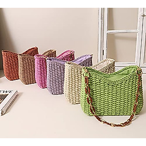 Straw Beach Bag Tote Bag Women Cute Hobo Bag Satchel Bag Crossbody Bags Straw Travel Bag Tote Handbag 2023