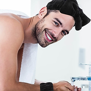 Tihebax 12PCS Spa Headband and Wrist Towels for Face Washing Set, Cute Soft Microfiber Makeup Headband for Women Girls, Highly Absorbent Wristband for Washing Face, Shower Skincare