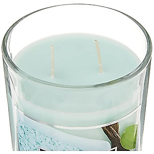 Aromascape PT41919 2-Wick Scented Jar Candle, Sea Salt & Vanilla, 19-Ounce, Blue
