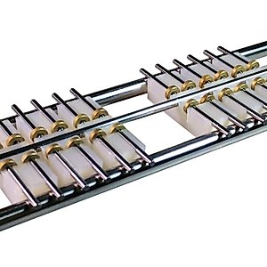 Yamix 1:160 N Scale Model Train Accessories Treadmill Track Test Stand Test Track Bearing with Connecting Line for N Scale Model