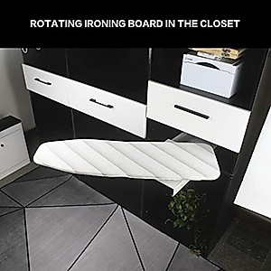 Closet Pull-Out Ironing Board Retractable 180 Degree Rotation Ironing Board Portable Folding Iron Board for Sewing, Craft Room, Household, Dorm 19.6" W x 13.7" D x 4.3" H