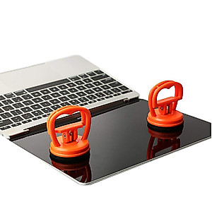 Willhom Disassembly Heavy Duty Suction Cup Opening Removal Tool 2 Pack for LCD Screen Repair of Laptops Tablets Phones(Black)