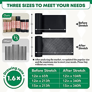 TDZWIN Honeycomb Packing Paper, 15"x 213' Eco Friendly Packing Paper for moving, Recyclable Honeycomb Packing Paper Wrapping Protective Roll With 12 Fragile Sticker Labels & 100Ft Jute Twine Brown