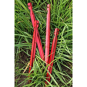 SOLEADER Tent Stakes Heavy Duty, Tent Pegs, 9 Inch, Aluminum, Utralight, Extra Long, for Camping Beach Hammock Tarp Shelter Cannopy, Pack of 12