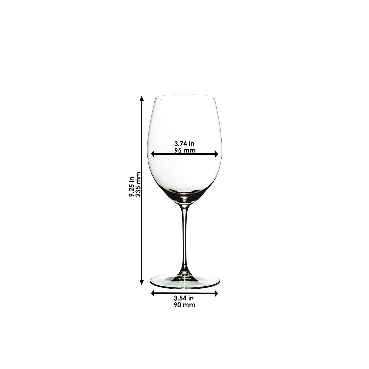 Riedel Veritas Cabernet/Merlot Glass, Set of 2, 22.05Fl oz