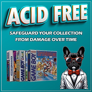 MALKO Video Game Protector Compatible with: Original Game Boy | Color & Gameboy Advance Game Box | Clear Plastic Sleeve | 10 PACK