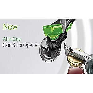 Simposh Multi-Functional Can, Jar & Bottle Opener | Handheld All-in-One Opener for Cans, Jars, Metal Bottle Caps, Plastic Bottle Screw Caps, Pull Tab Cans, Tin Can Lids | Portable Adjustable Manual