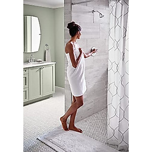 Moen Gibson Chrome Two-Handle Centerset High Arc Modern Bathroom Faucet with Drain Assembly, 6150