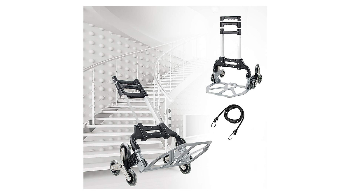 Stair Climbing Cart - Portable & Adjustable Trolley