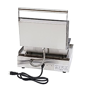 TFCFL Commercial Waffle Dog Maker Machine,Non-Stick Waffle Stick Maker,Electric Corn Dog Maker Stainless Steel Waffle Baker Machine 50-300 ℃ (1.6kW)