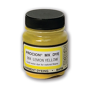 Jacquard Procion Tie Dye Powder Lemon Yellow 2/3oz Jar - Powder Dye for Tie Dye - Permanent & Washfast Powder Tie Dye - Use as Ice Tie Dye Powder, Cold Water Dye for Fabric & Clothing Dye