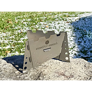 Titanium Solid Fuel Stove - Integrated Wind Shield