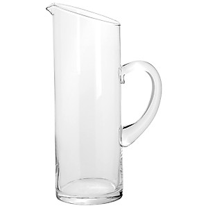 Glass Water Pitcher with Spout – Elegant Serving Carafe for Water, Juice, Sangria, Lemonade, and Cocktails – Crystal-Clear Glass Beverage Pitcher.