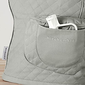 KitchenAid Quilted Fitted Tilt-Head Stand Mixer Cover Single Pack, Grey, 14.375"x18"