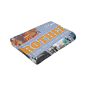 Custom Blankets with Photos, Gift for Brother, Personalized Blankets Gift for Brother, Super Soft Customized Fleece Throw Blankets