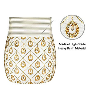 Popular Bath 843941 Seraphina Waste Basket,Ivory