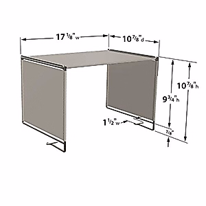 Lynk® Vela™ Closet Shelf Organizer - Shelf Divider - Platinum