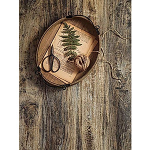 15.7x98 Inches Self Adhesive Vinyl Retro Dark Wood Grain Wall Paper Shelf Liner for Kitchen Cabinets Shelves Table Desk Countertop Walls Furniture Crafts Removable Waterproof