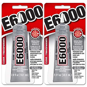 E6000 237032 Craft Adhesive, 2 fl oz Clear, 2 Pack