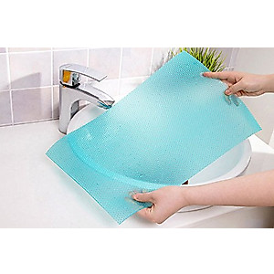 Multifunction Refrigerator Mats,1pc Washable Non Slip Fridge Mats Liners,Waterproof Adjustable Fridge Mats for Freezer Cupboard Drawers