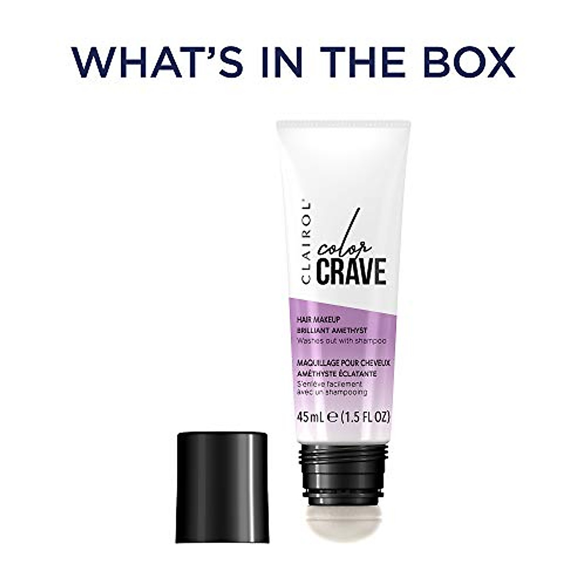 Clairol Color Crave Temporary Hair Color Makeup, Brilliant Amethyst Hair Color, 1 Count