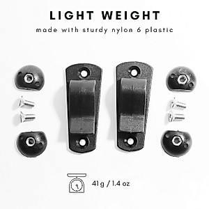 Vincita Bike Pannier Hooks Kit - to Convert Any Bag Into A Bicycle Pannier Bag -Can Be Used with Rack Diameter Up to 13 mm- One Set of Pannier Mounting Attachment Hardware (Plastic)