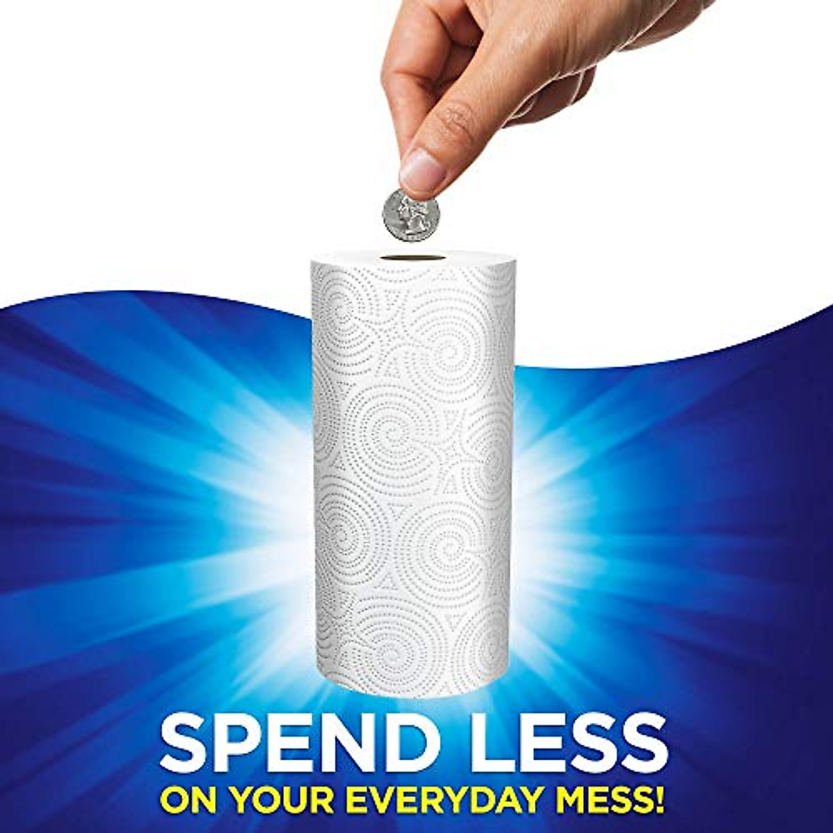 Sparkle Paper Towels, Spirited Prints, Pick-a-Size, 6 Count of 110 Sheets Per Roll, 110 Sheets (Pack of 6)