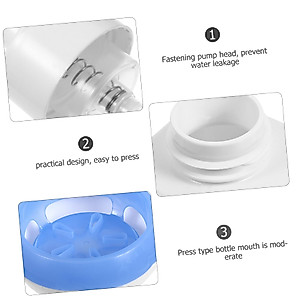 FRCOLOR Soap Pump Bottle Foaming Soap Dispenser 250ml Shampoo Refillable Bottle for Essential Oils Lotions Liquid Conditioner Blue