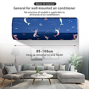 Air Conditioner Cover, Air Conditioner Indoor Unit Cover, Air Conditioner Indoor Unit Dust Cover, Decorative Cover with Elastic for All Air Conditioner Indoor Units (MRU)