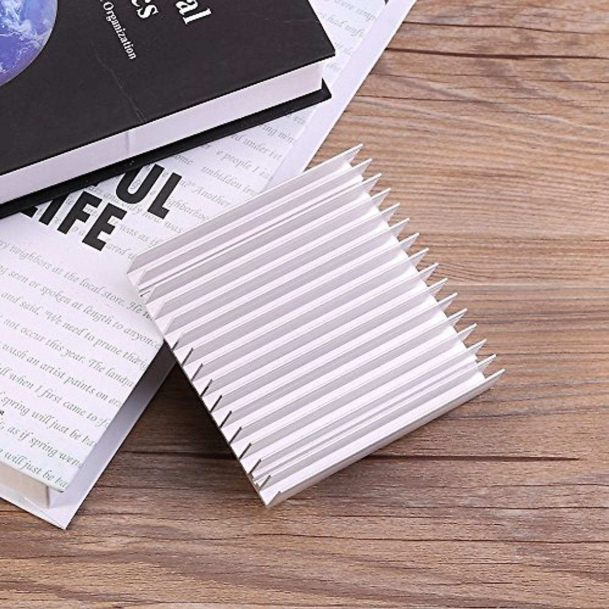 Aluminum Heat Sink Heatsink Module Cooler Cooling for Transistor Semiconductor Devices with 16 pcs Fins for Led Amplifier Transistor 3.93"(L) x 3.93"(W) x 0.7"(H) /100mm(L) x 100mm(W) x 18mm(H)