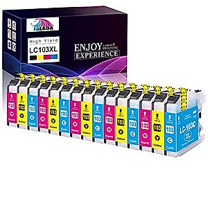 Jalada Compatible Ink Cartridge Replacement for Brother LC103 LC103XL LC101 LC101XL Compatible for Brother MFC J870DW J450DW J470DW J650DW J4410DW J4510DW J4710DW J6720DW Printer (5C 5M 5Y)