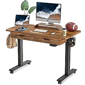 BANTI Adjustable Height Electric Standing Desk, 48 x 24 Inches Stand Up Home Office Desk