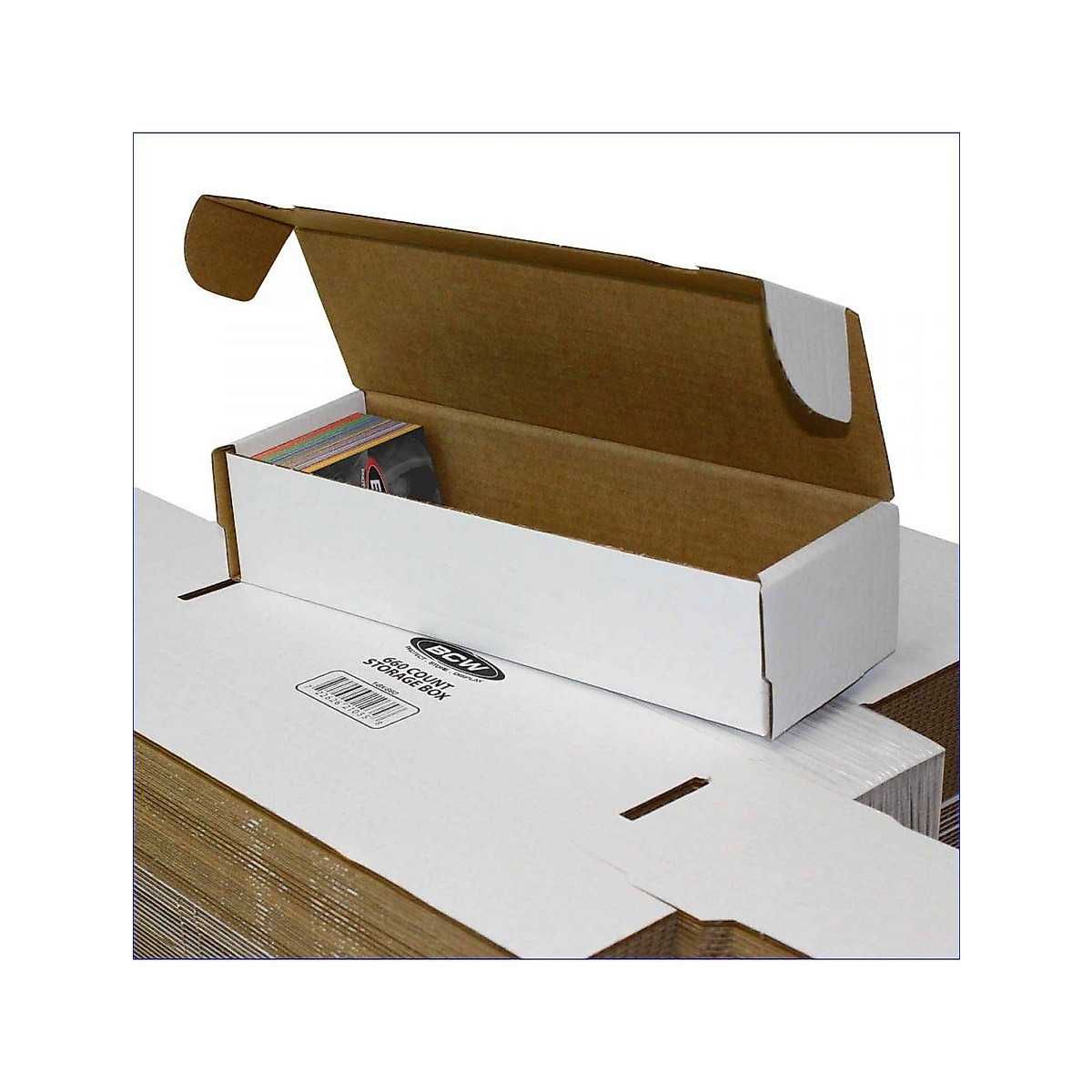 BCW 660 Card Storage Box - 5 ct | Cardboard Organizer for Baseball, Basketball, Football Cards, MTG, Pokemon | Card Game Storage & Protection | Card Storage Box | Assembly Required