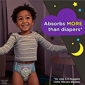 Pull-Ups Boys' Nighttime Potty Training Pants, Training Underwear, 3T-4T (32-40 lbs), 60 Ct