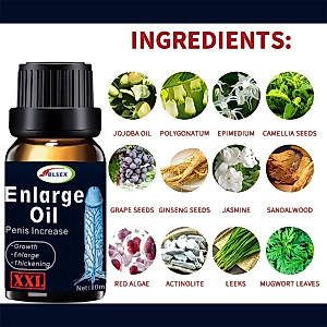 BLSEX XXL Enlargement Oil Increase Male Enlarge Oil | 0.34 fl.oz | Pack of 1