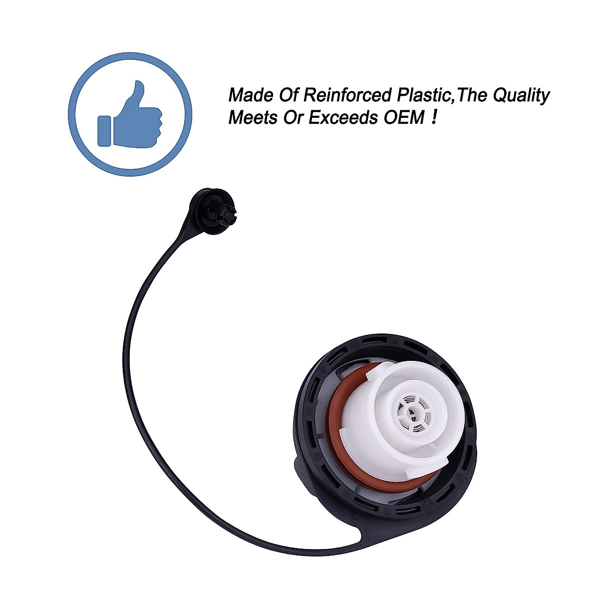 Fuel Tank Filler Cap,Gas Cap Compatible with Buick Cadillac Chevy GMC - 2007-2011 Lucerne, 2007-2011 DTS, 2004-2005 Escalade, 2005-2007 Cobalt, 2004-2008 Express And More，Replace # GT335, 20914961