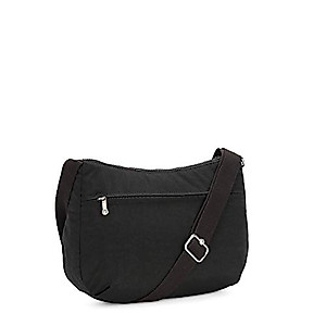 Kipling Women’s Izellah Crossbody, Super Light Everyday Purse, Nylon Shoulder Bag, Black Noir