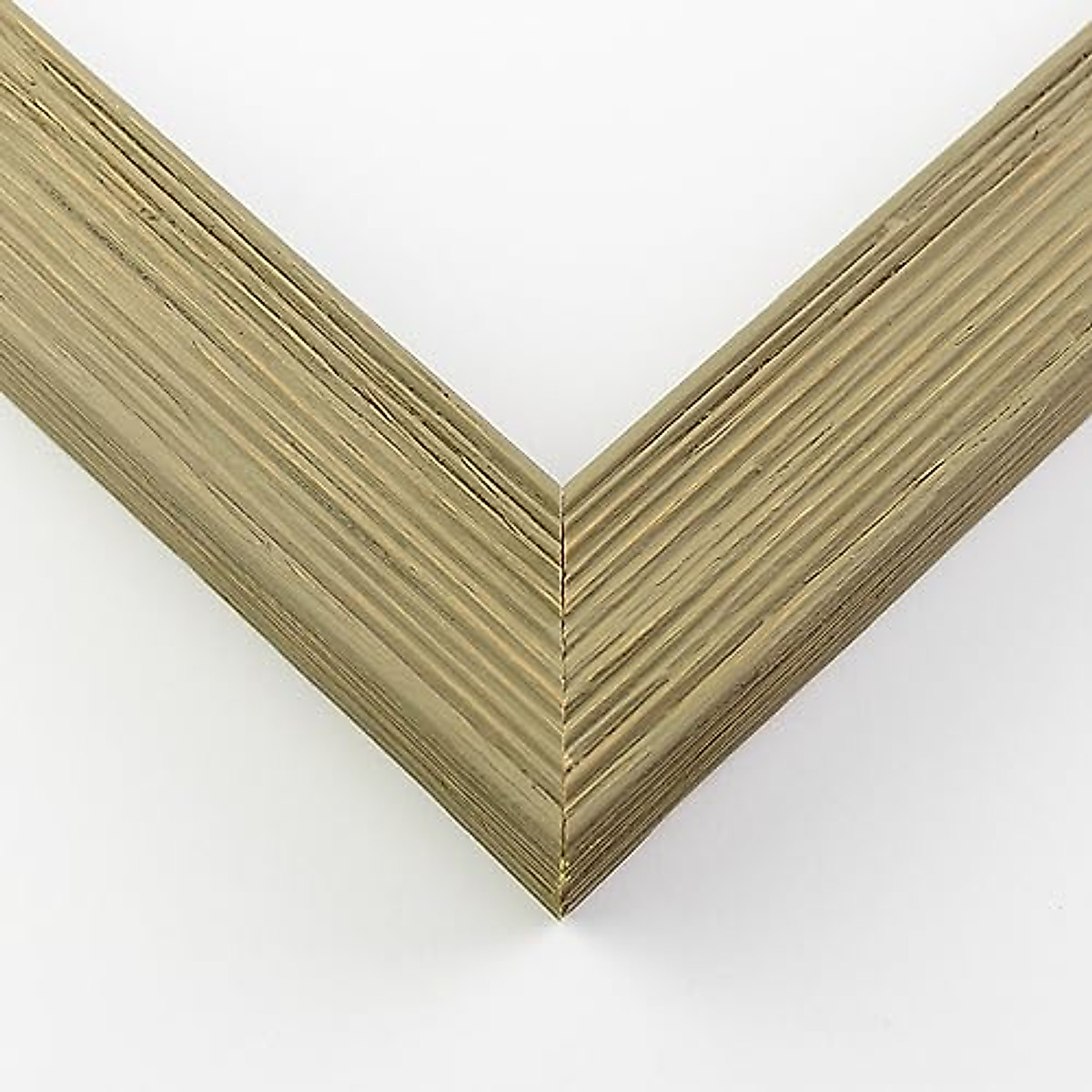 15x44 Frame Grey Real Wood Picture Frame Width 1 Inches | Interior Frame Depth 0.5 Inches | Weatherly Distressed Photo Frame Complete with UV Acrylic, Foam Board Backing & Hanging Hardware